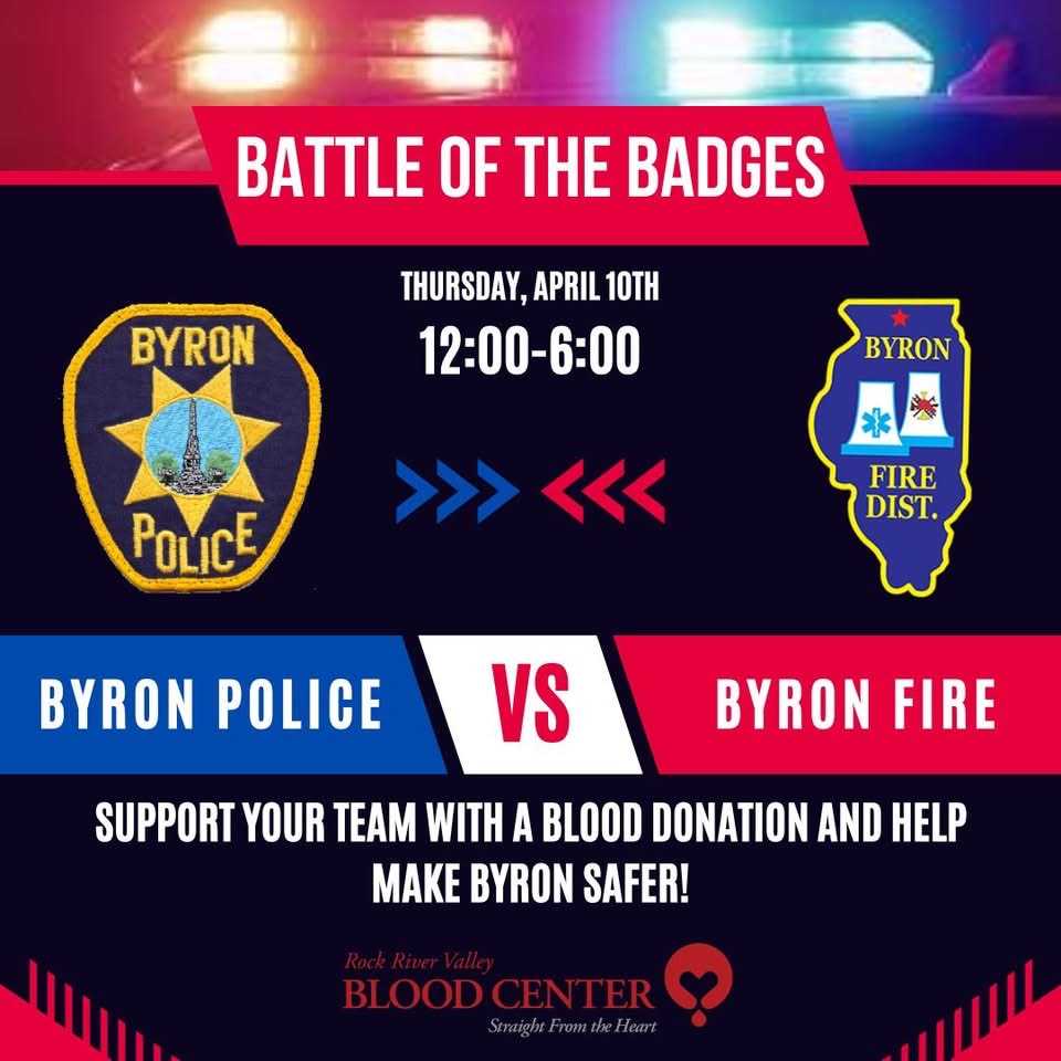 Blood Drive in Byron Features Friendly Competition Between Fire and ...