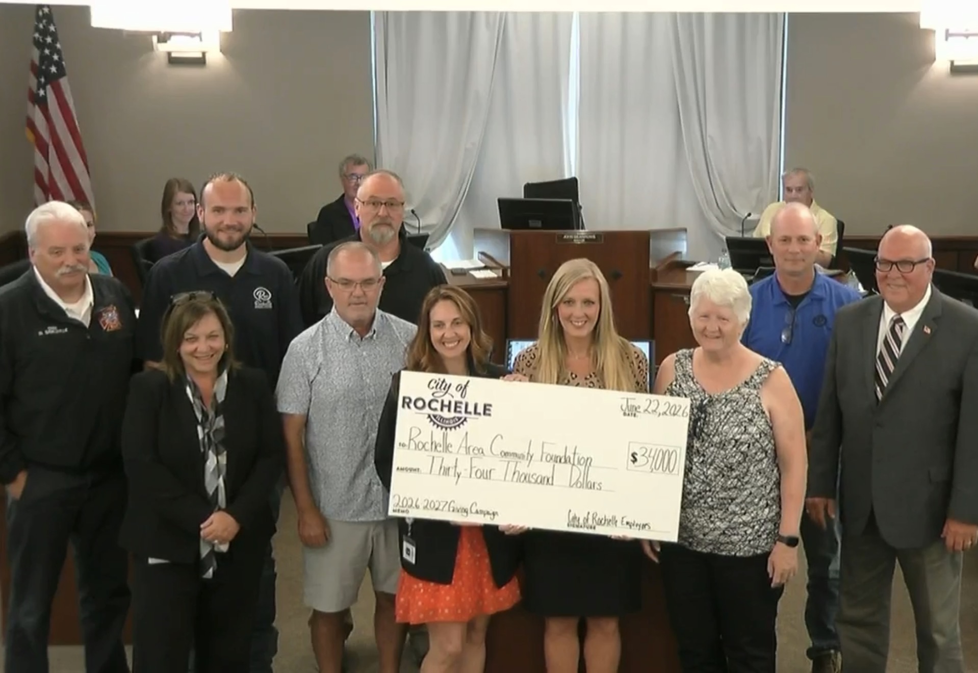 Rochelle City Employee Contributions to RACF Recognized Monday Night ...